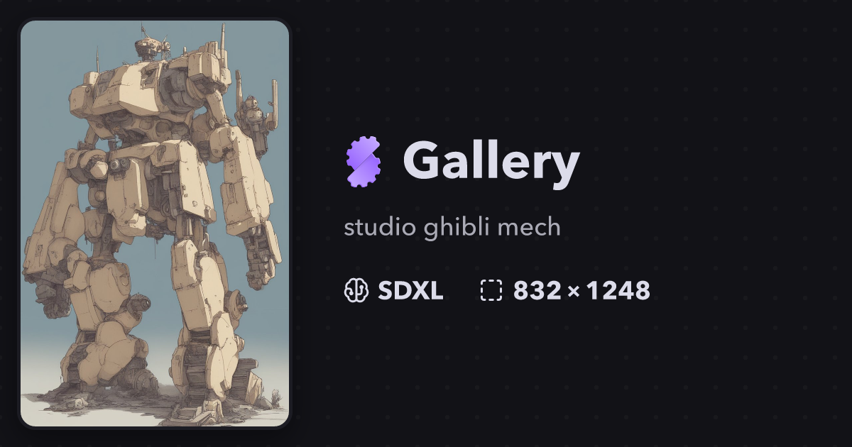 "studio ghibli mech" | Gallery | Stablecog