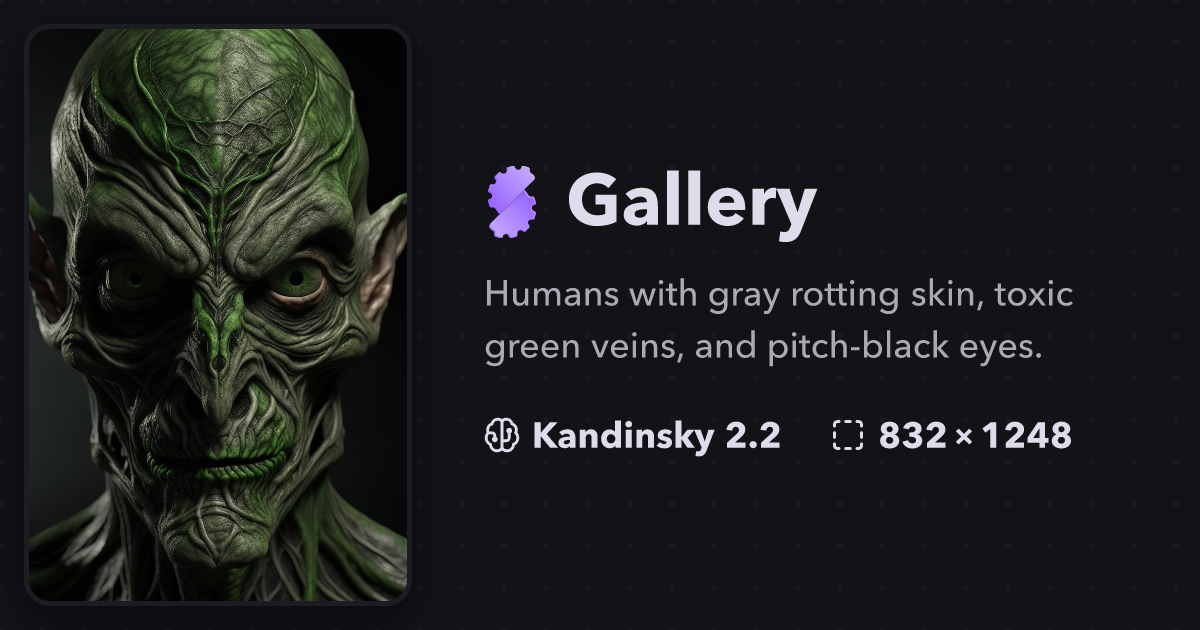 "Humans with gray rotting skin, toxic ..." | Gallery | Stablecog