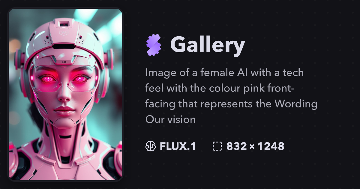 "Image of a female AI with a tech feel..." | Gallery | Stablecog