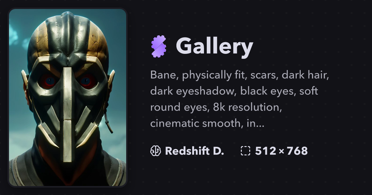 Bane, physically fit, scars, dark hair, dark eyesh... | Gallery