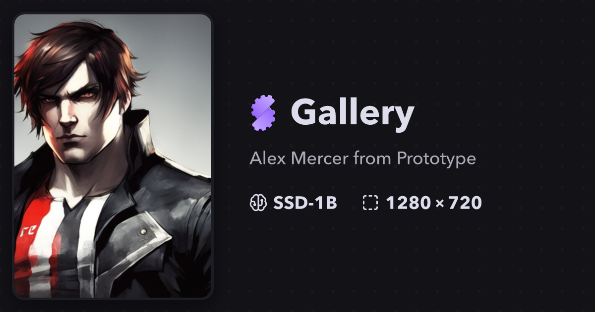"Alex Mercer from Prototype" | Gallery | Stablecog