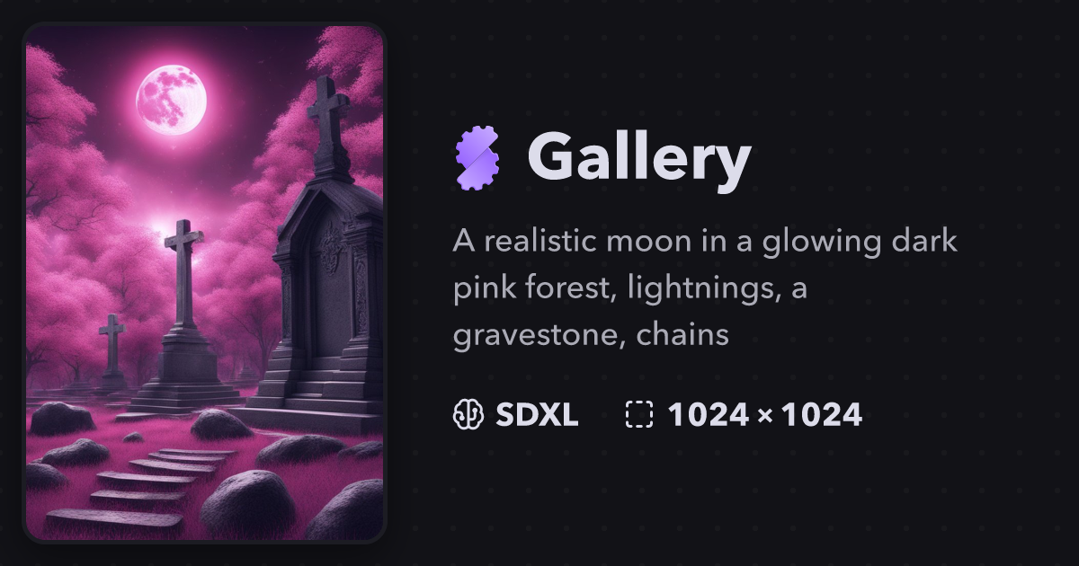 "A realistic moon in a glowing dark pi..." | Gallery | Stablecog