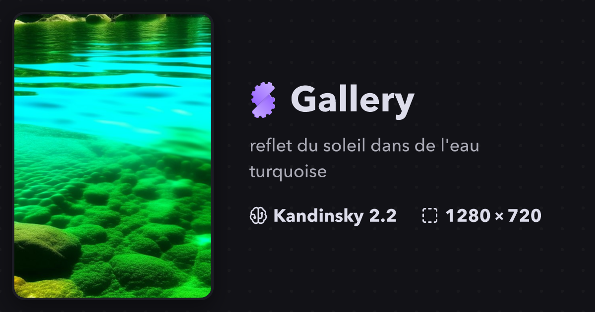 "reflet du soleil dans de l'eau turquoise" | Gallery | Stablecog