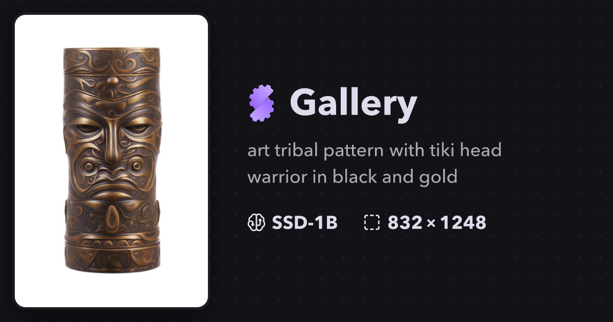 "art tribal pattern with tiki head war..." | Gallery | Stablecog