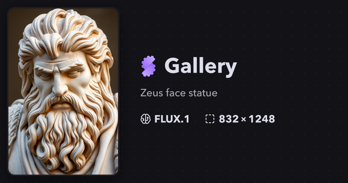 "Zeus face statue" | Gallery | Stablecog