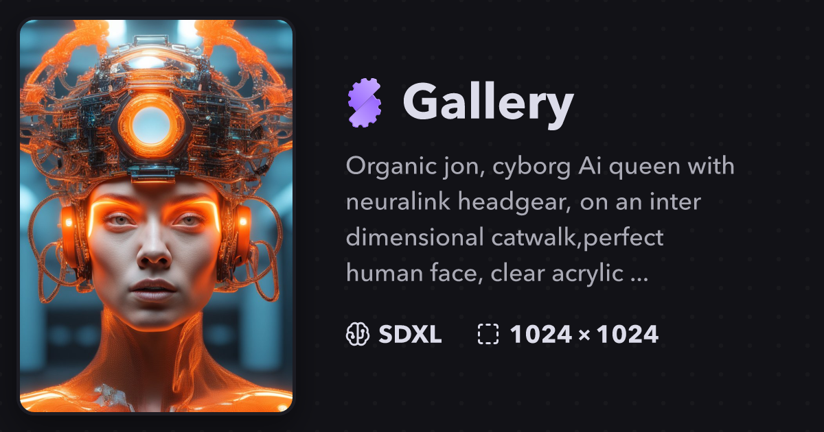 "Organic jon, cyborg Ai queen with neural..." | Gallery | Stablecog
