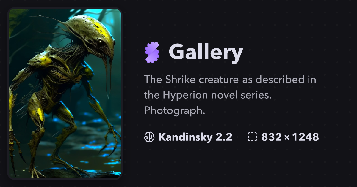 "The Shrike creature as described in the ..." | Gallery | Stablecog