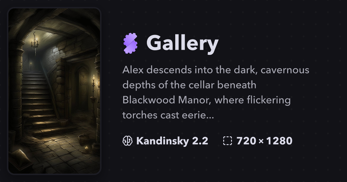 "Alex descends into the dark, cavernou..." | Gallery | Stablecog