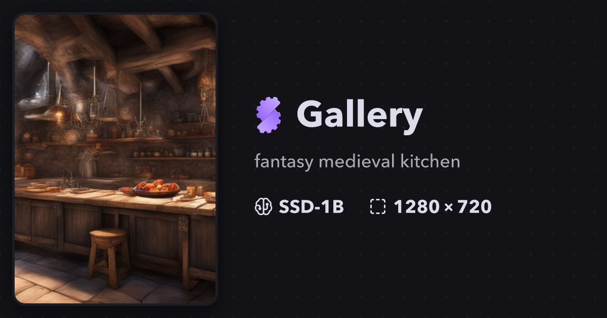 "fantasy medieval kitchen" | Gallery | Stablecog