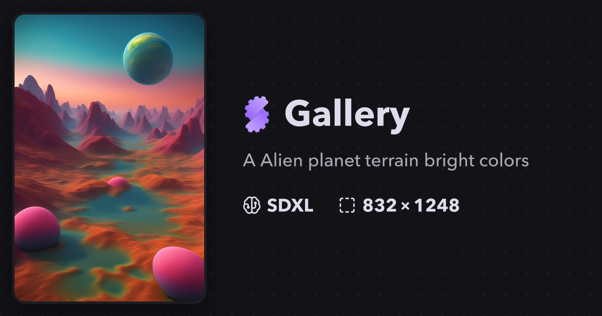 "A Alien planet terrain bright colors" | Gallery | Stablecog