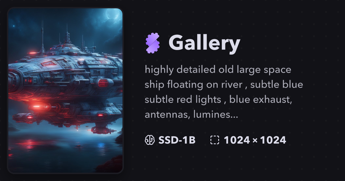 "highly detailed old large space ship ..." | Gallery | Stablecog