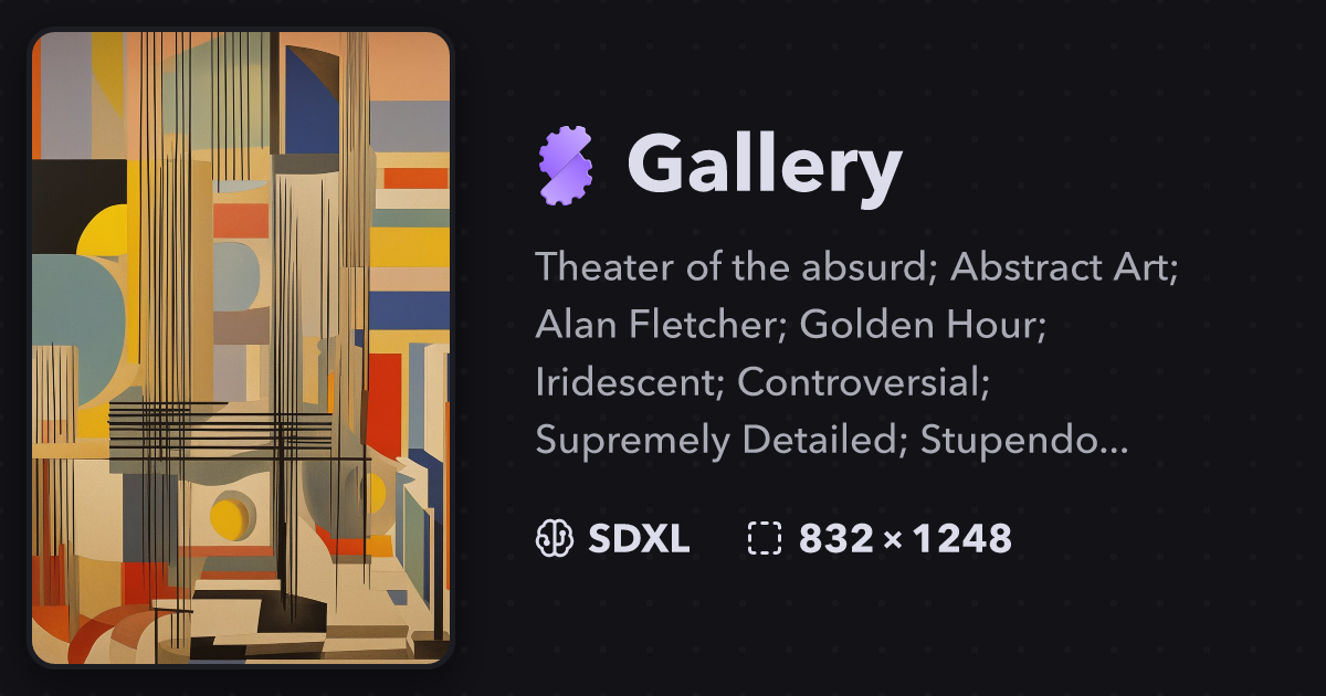 "Theater of the absurd; Abstract Art; ..." | Gallery | Stablecog