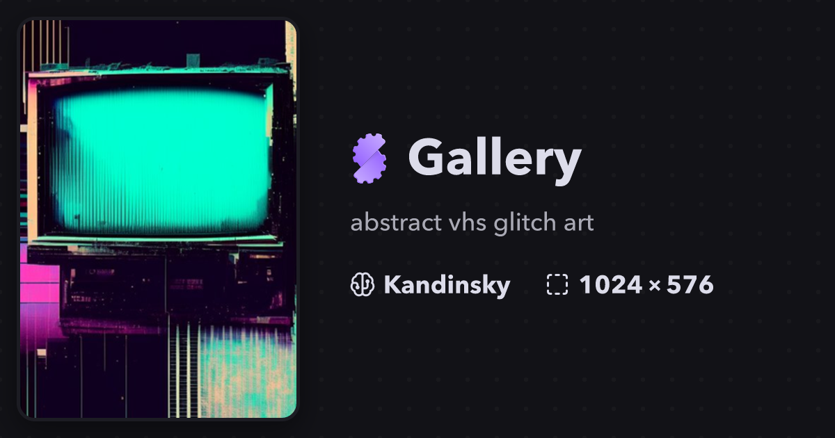 Abstract vhs glitch art | Gallery