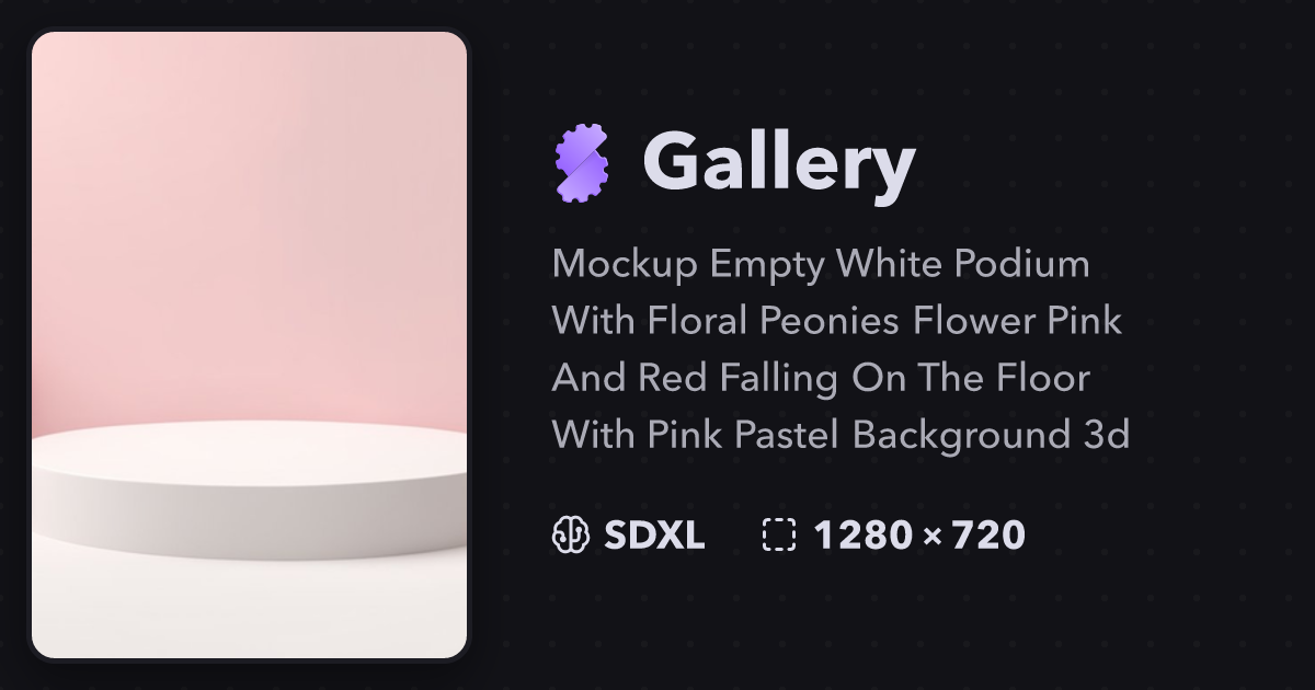 "Mockup Empty White Podium With Floral..." | Gallery | Stablecog