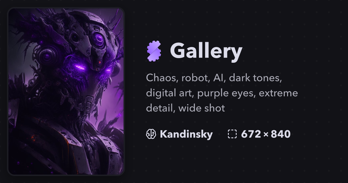 "Chaos, robot, AI, dark tones, digital..." | Gallery | Stablecog