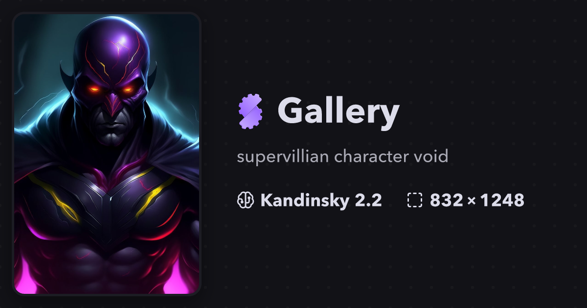 "supervillian character void" | Gallery | Stablecog