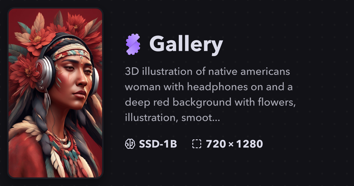 "3D illustration of native americans w..." | Gallery | Stablecog
