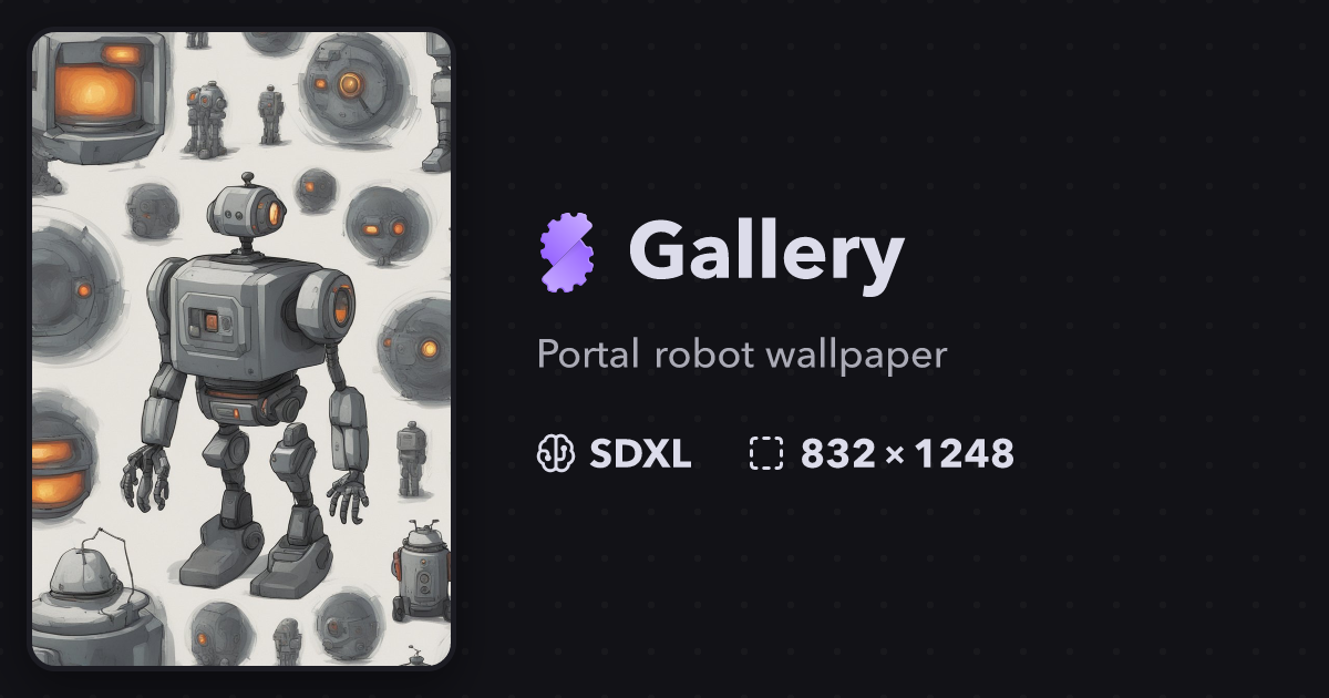 "Portal robot wallpaper" | Gallery | Stablecog