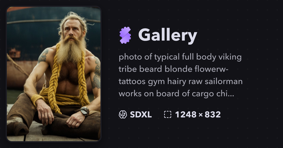 "photo of typical full body viking tri..." | Gallery | Stablecog