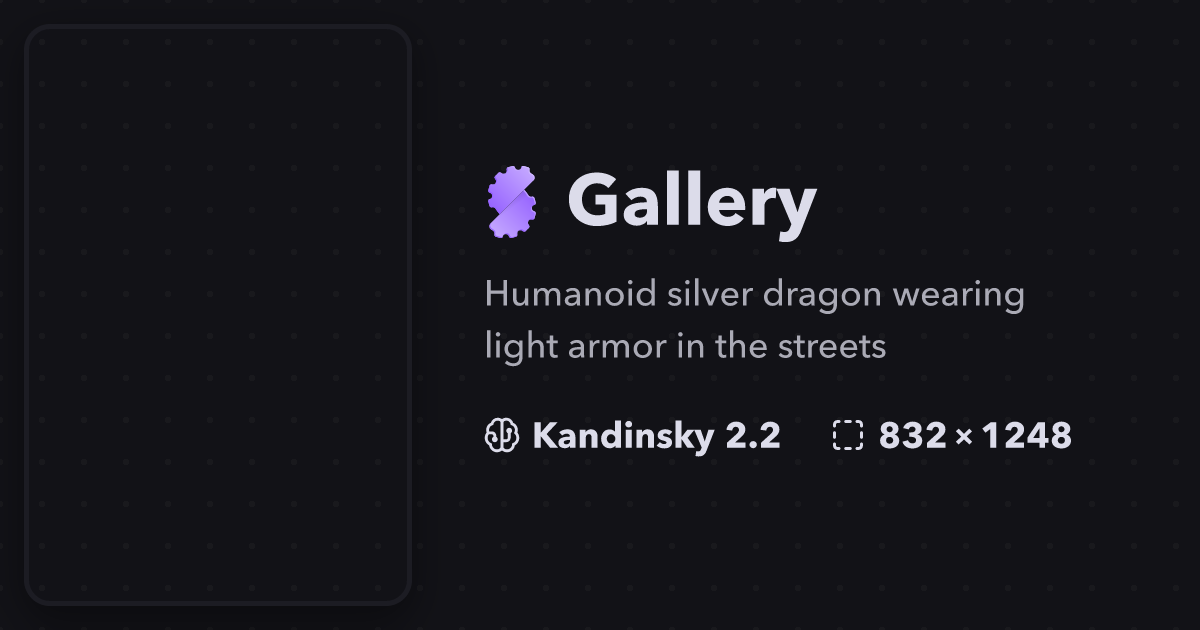 "Humanoid silver dragon wearing light arm..." | Gallery | Stablecog