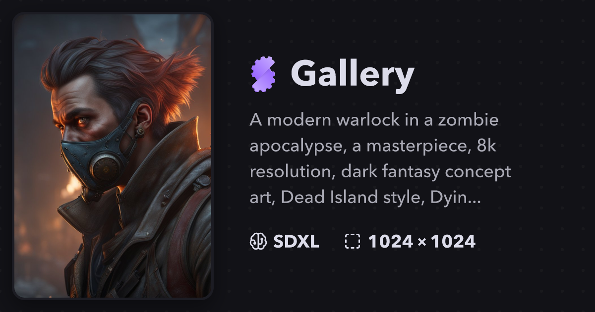 "A modern warlock in a zombie apocalyp..." | Gallery | Stablecog