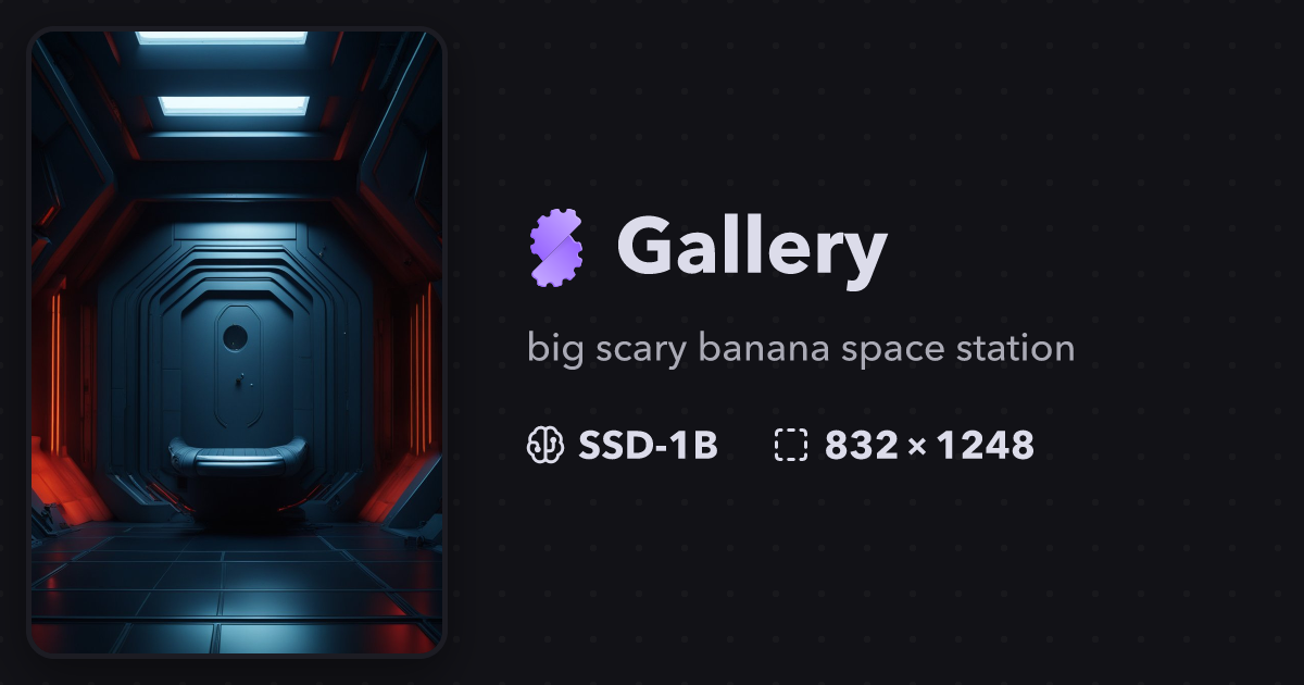 "big scary banana space station" | Gallery | Stablecog