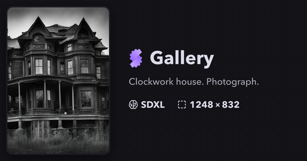 "Clockwork house. Photograph." | Gallery | Stablecog