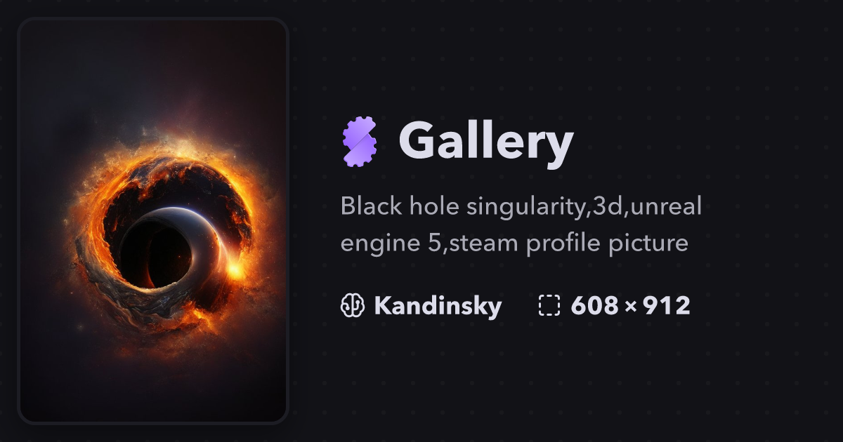 "Black hole singularity,3d,unreal engi..." | Gallery | Stablecog