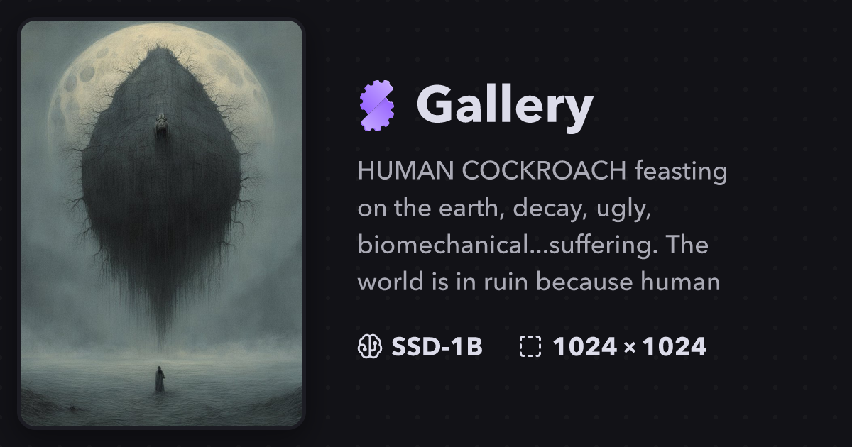 "HUMAN COCKROACH feasting on the earth..." | Gallery | Stablecog