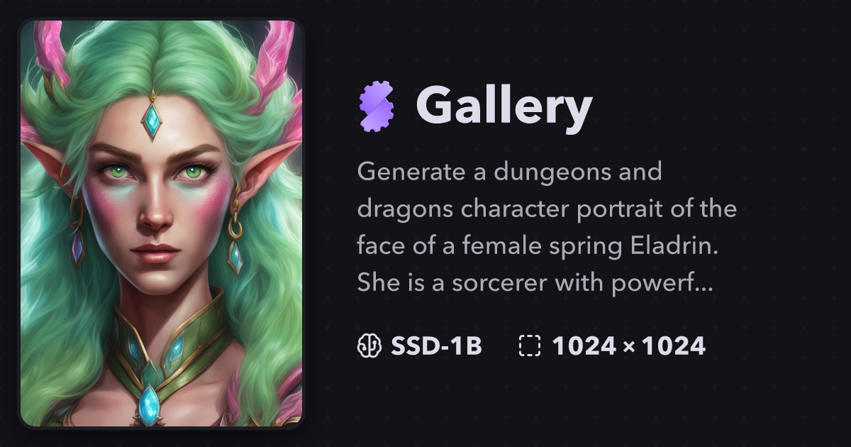"Generate a dungeons and dragons chara..." | Gallery | Stablecog