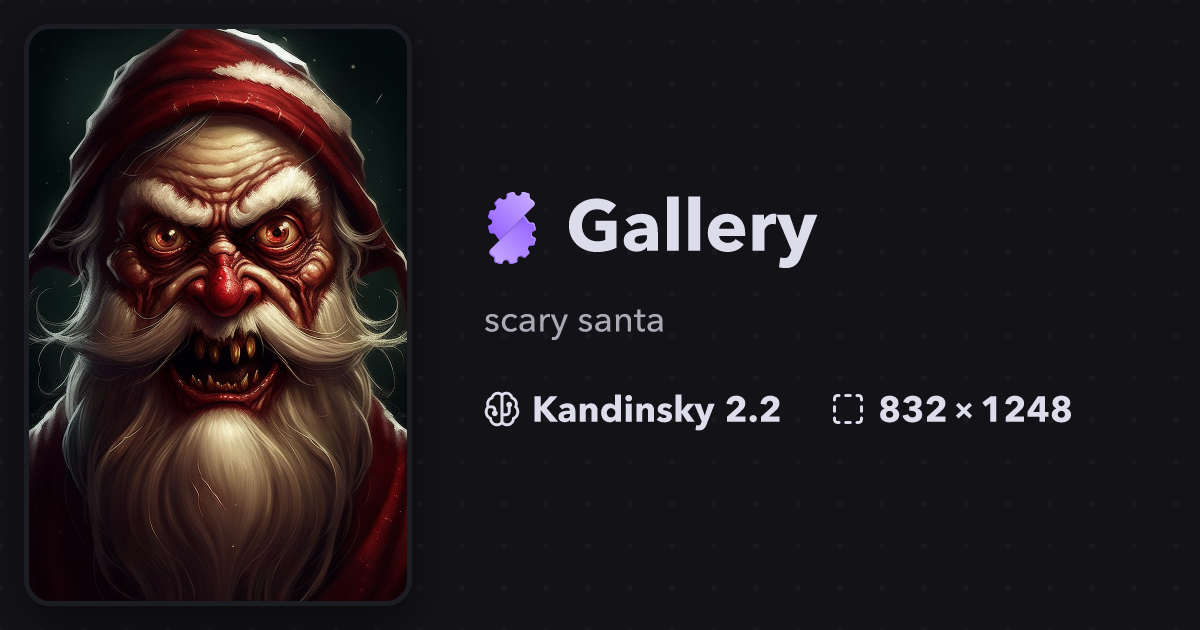 "scary santa" | Gallery | Stablecog