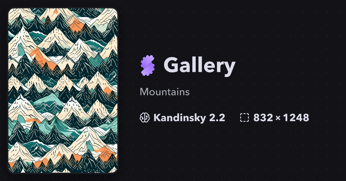"Mountains" | Gallery | Stablecog