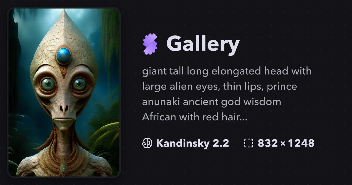 "giant tall long elongated head with l..." | Gallery | Stablecog