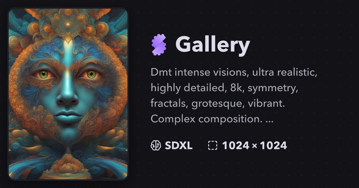 "Dmt intense visions, ultra realistic,..." | Gallery | Stablecog