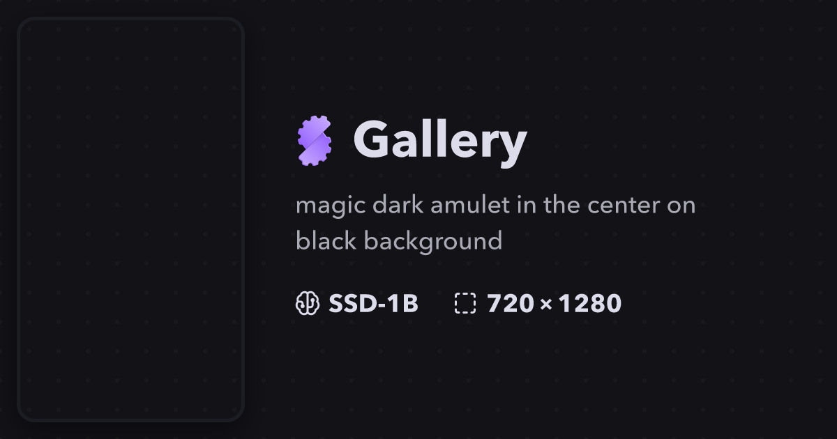 "magic dark amulet in the center on black..." | Gallery | Stablecog