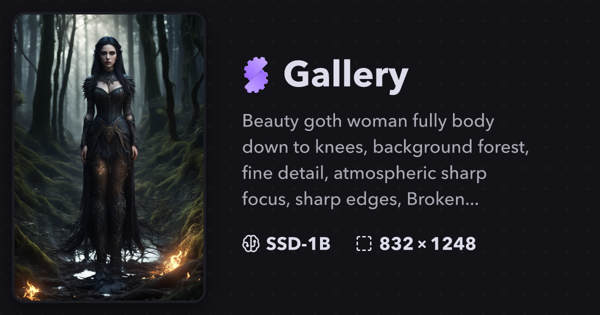 "Beauty goth woman fully body down to ..." | Gallery | Stablecog
