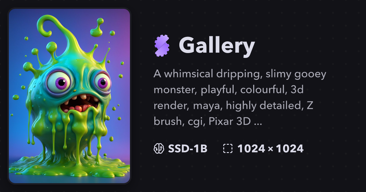"A whimsical dripping, slimy gooey mon..." | Gallery | Stablecog