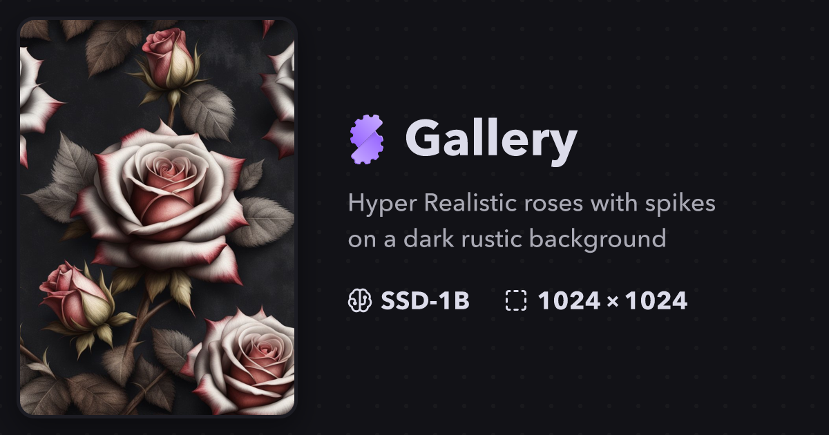 "Hyper Realistic roses with spikes on ..." | Gallery | Stablecog