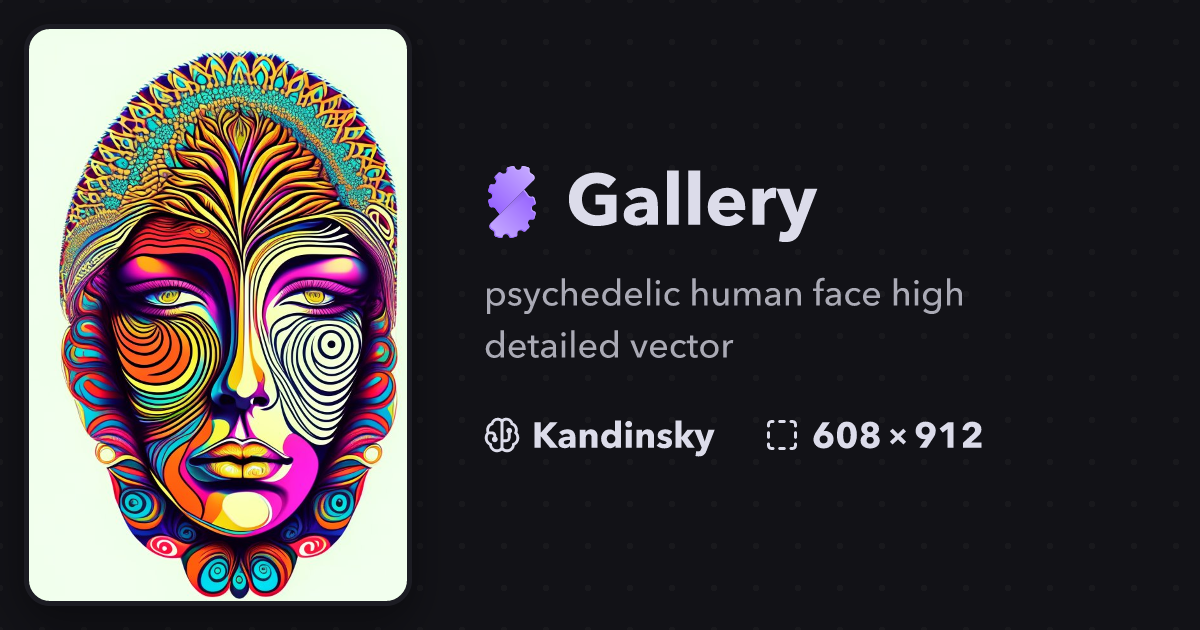 "psychedelic human face high detailed ..." | Gallery | Stablecog