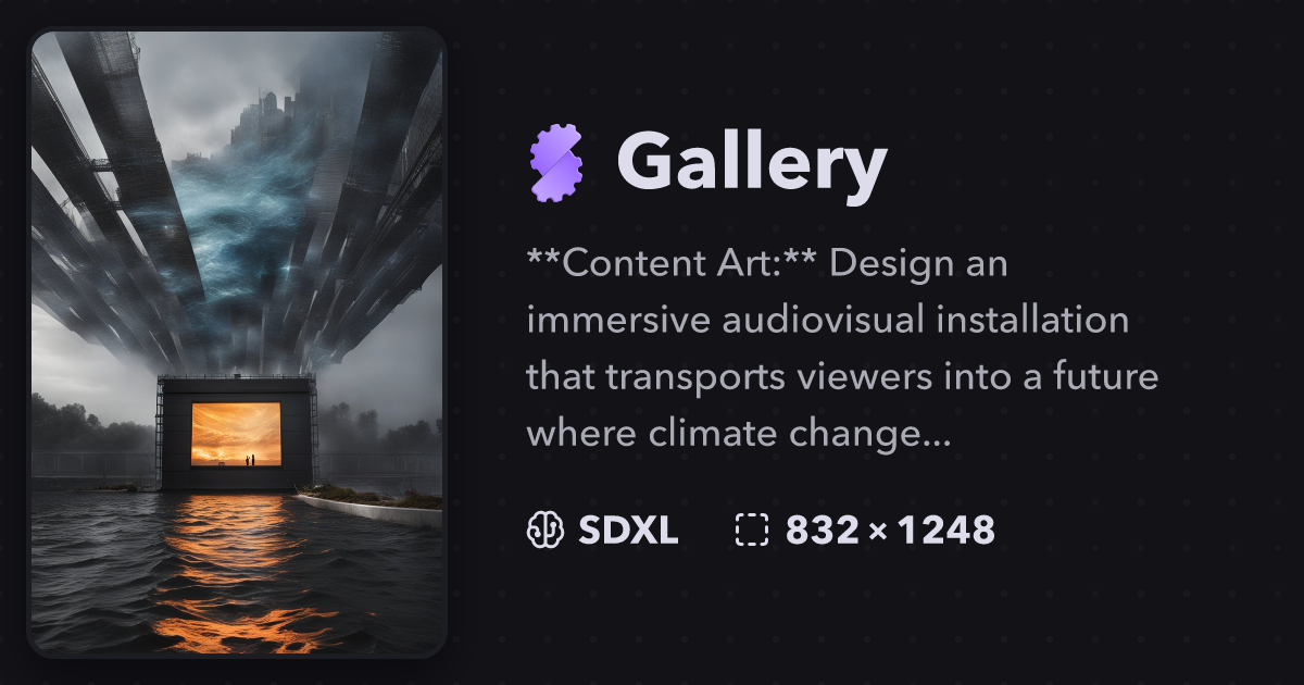 "**Content Art:** Design an immersive ..." | Gallery | Stablecog