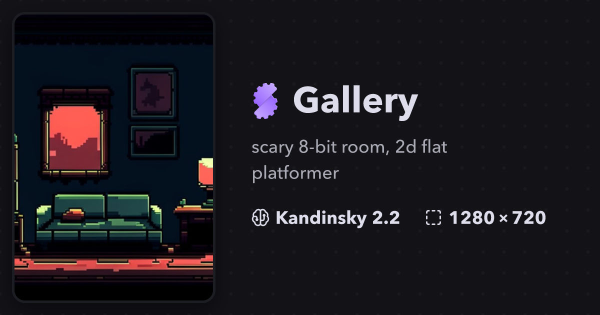 "scary 8-bit room, 2d flat platformer" | Gallery | Stablecog