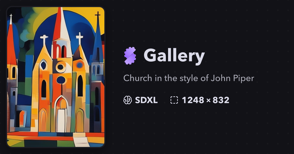 "Church in the style of John Piper" | Gallery | Stablecog
