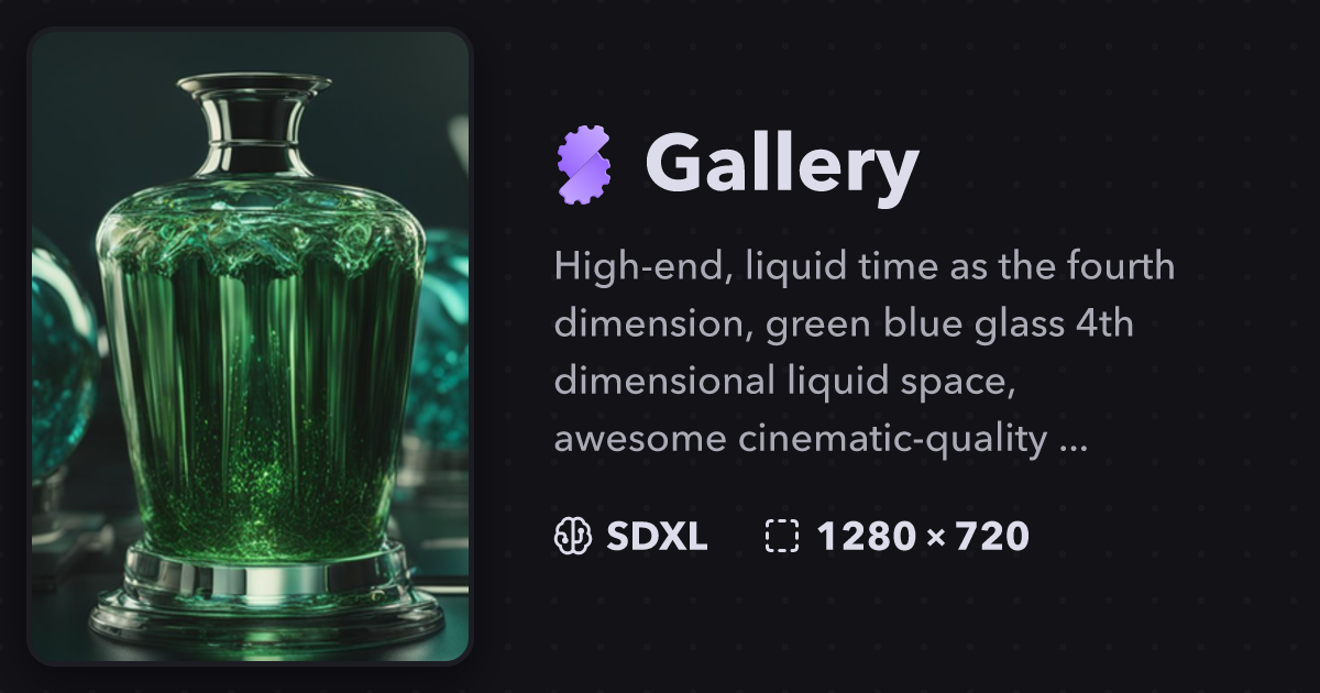 "High-end, liquid time as the fourth d..." | Gallery | Stablecog