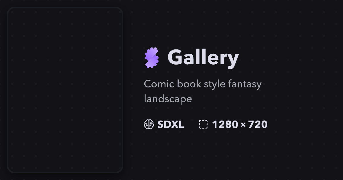 "Comic book style fantasy landscape" | Gallery | Stablecog