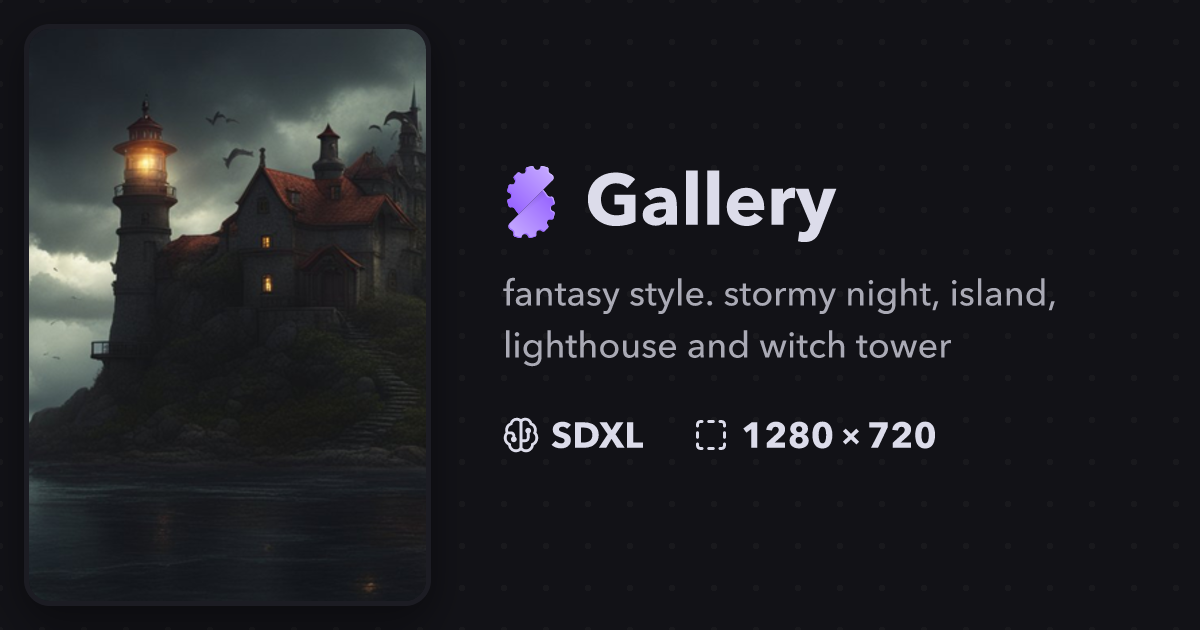 "fantasy style. stormy night, island, ..." | Gallery | Stablecog