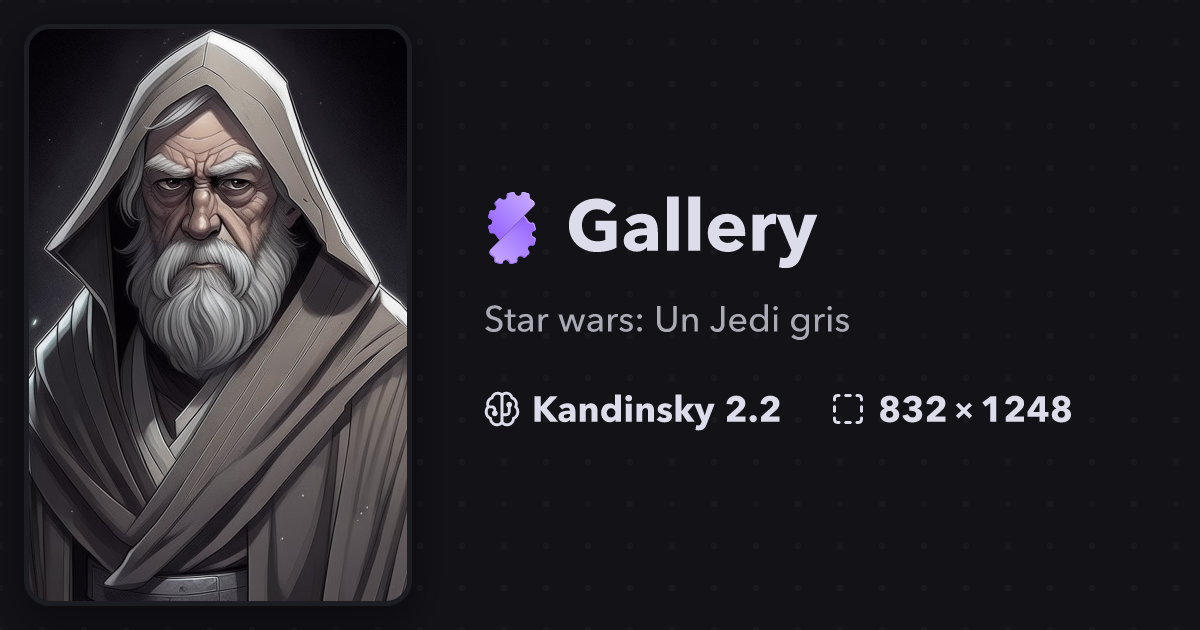 "Star wars: Un Jedi gris" | Gallery | Stablecog
