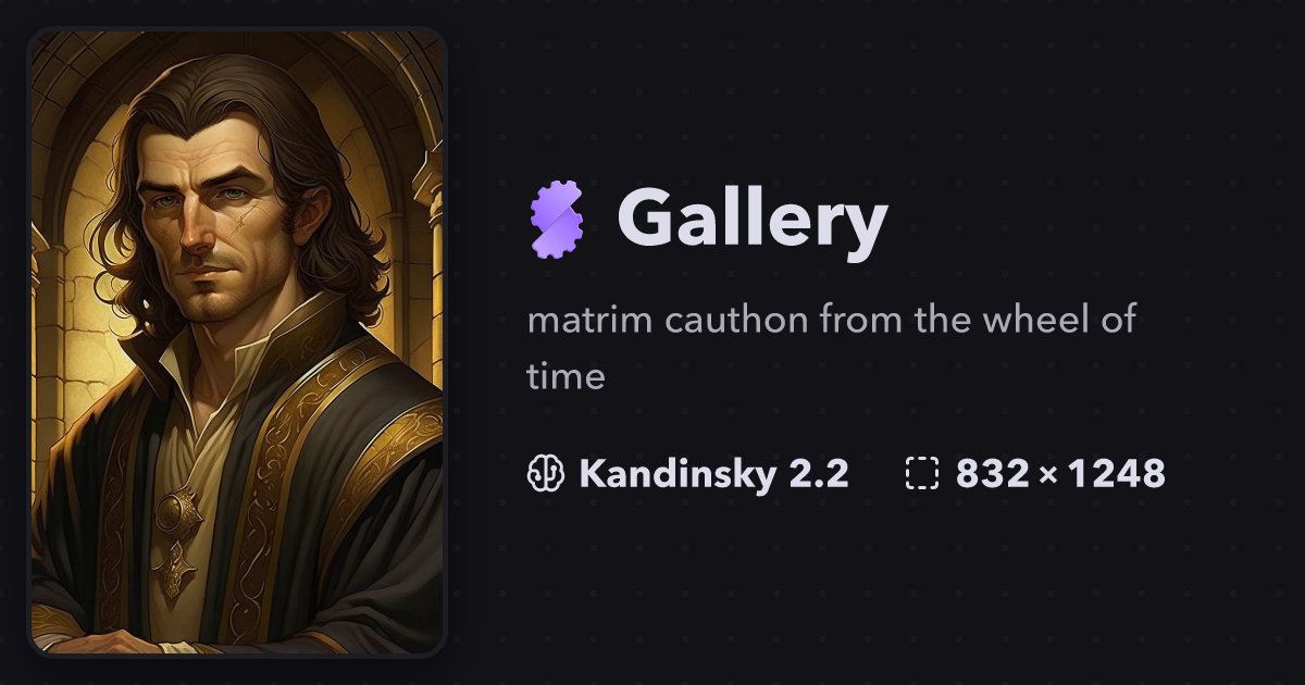 "matrim cauthon from the wheel of time" | Gallery | Stablecog