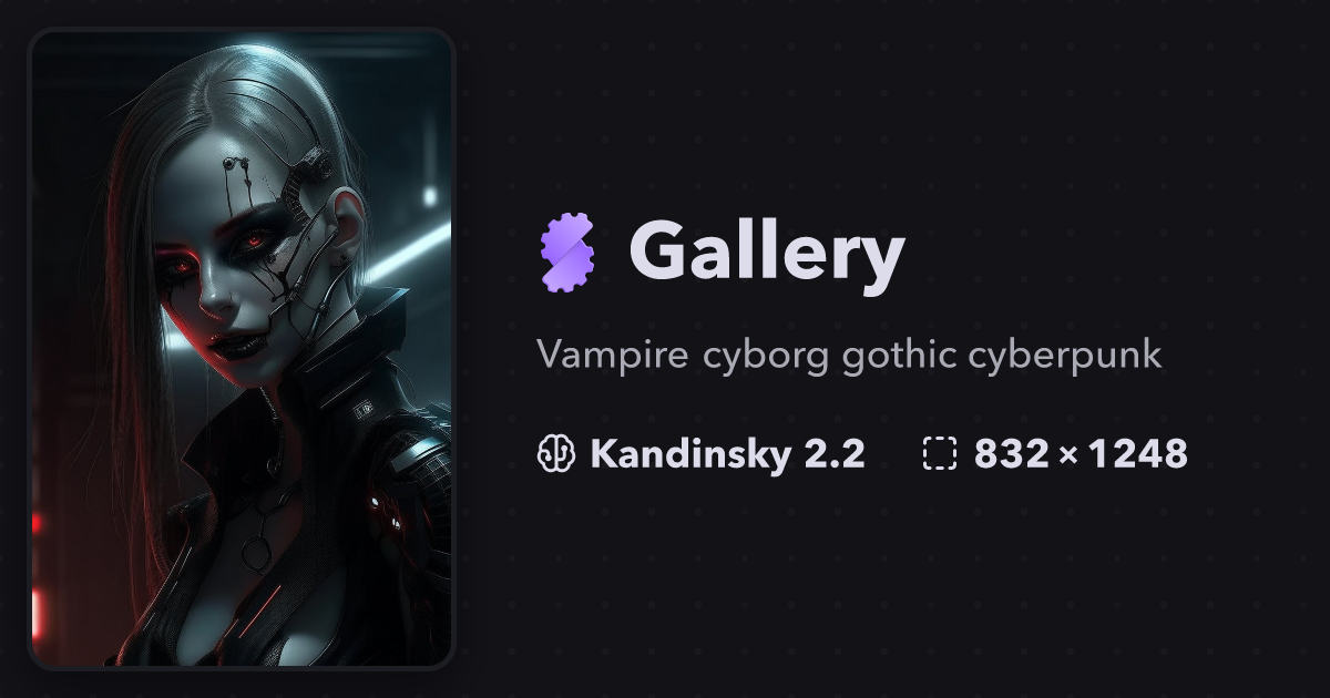 "Vampire cyborg gothic cyberpunk" | Gallery | Stablecog