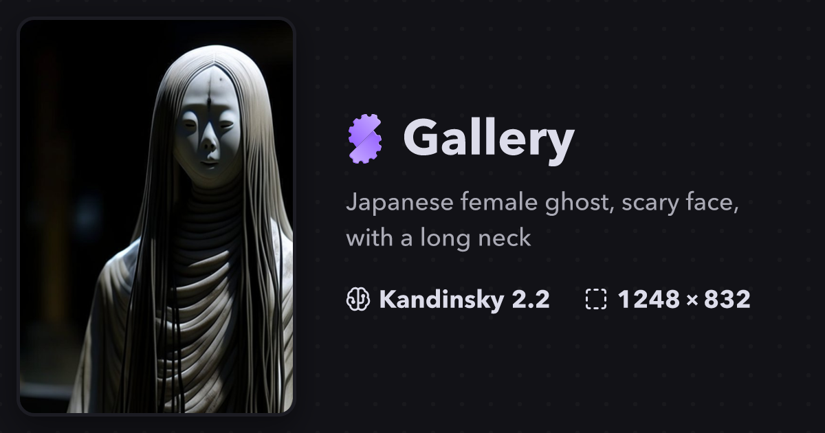 "Japanese female ghost, scary face, wi..." | Gallery | Stablecog