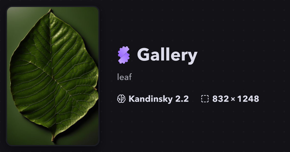 "leaf" | Gallery | Stablecog